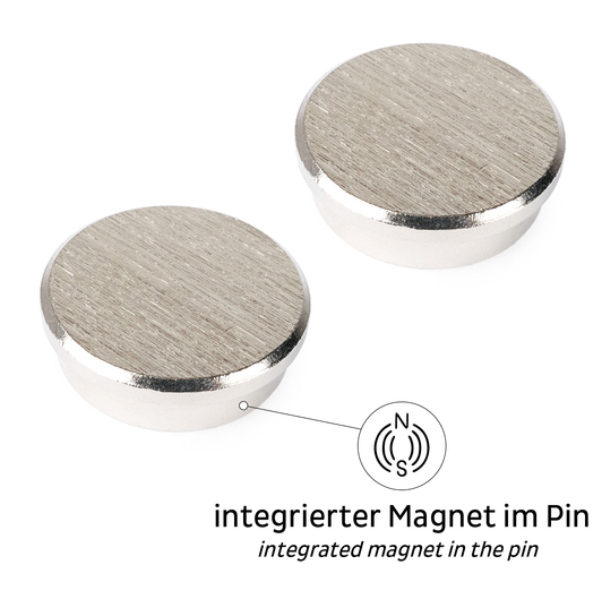 Silwy Magnet-Pins Smart, weiß
